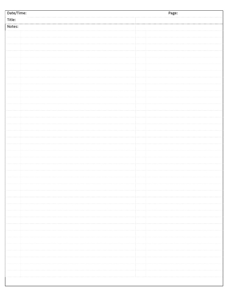 Quick Note, Simple Note, Scribble | PDF