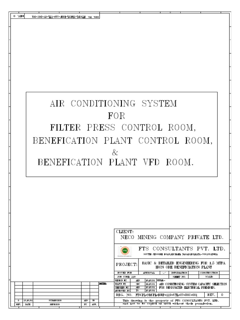 Air Conditioning System Capacity Selection For Designated Electrical ...