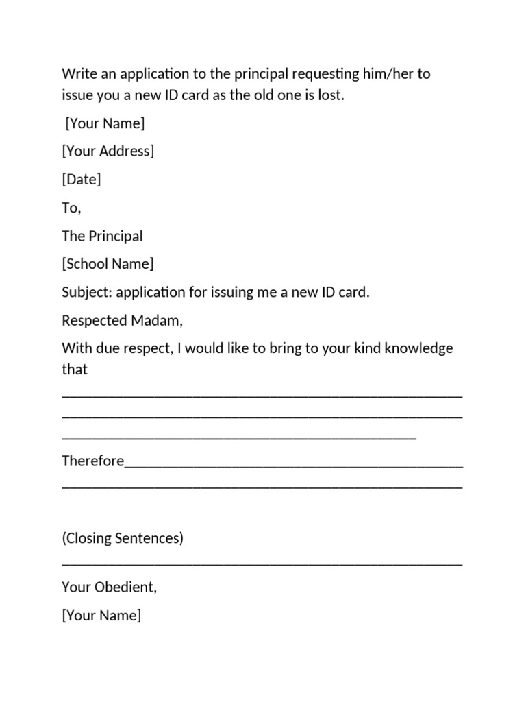 Application For Grade 7 Pdf