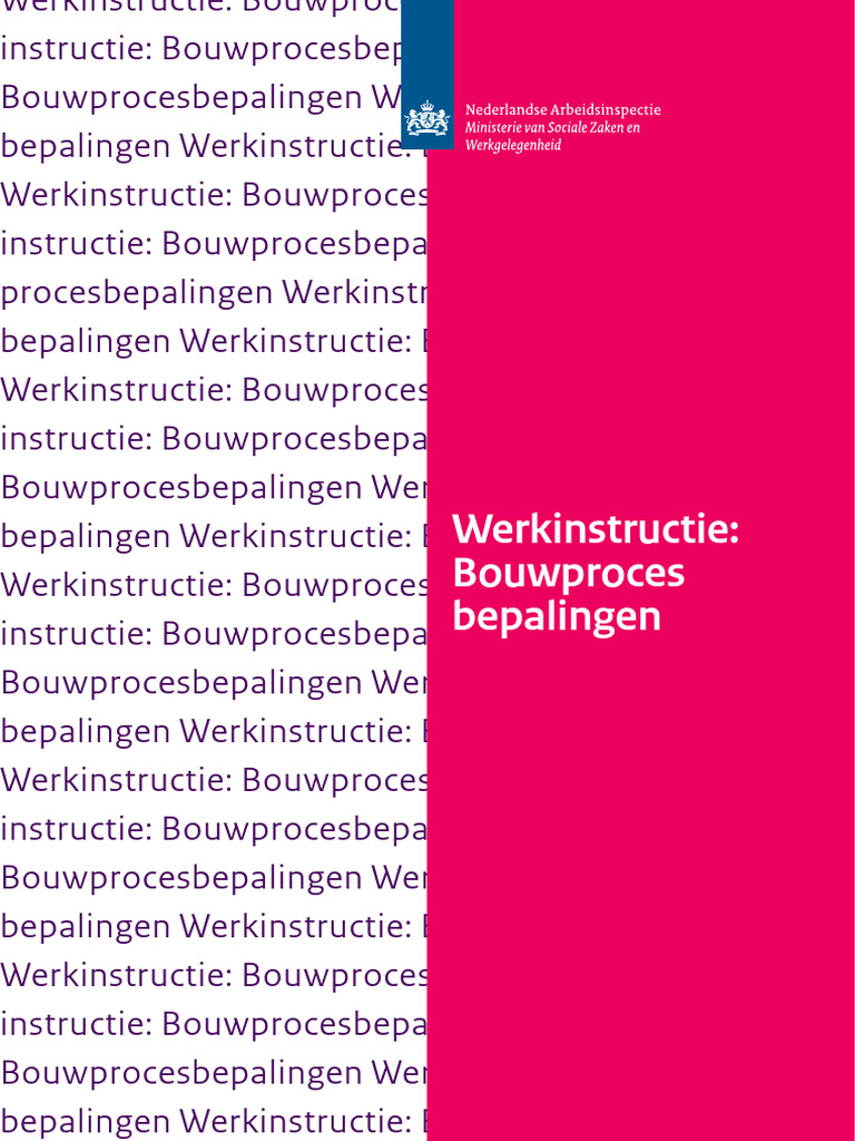 Werkinstructie+bouwprocesbepalingen | PDF
