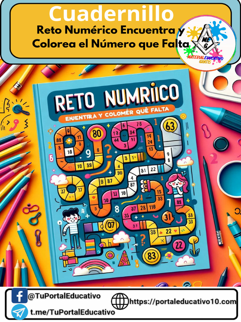 Reto Numérico Encuentra y Colorea El Número Que Falta Portaleducativo10 ...