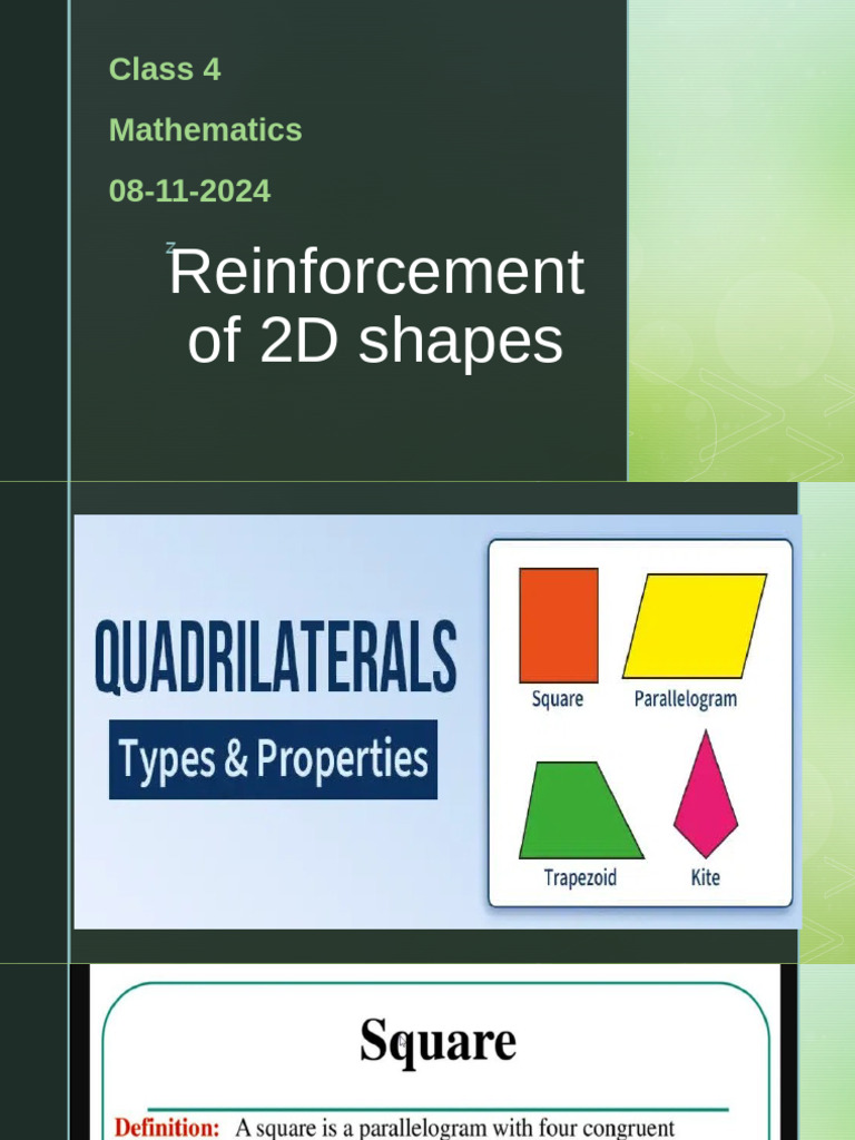 class 4 Reinforcement of 2D shapes | PDF