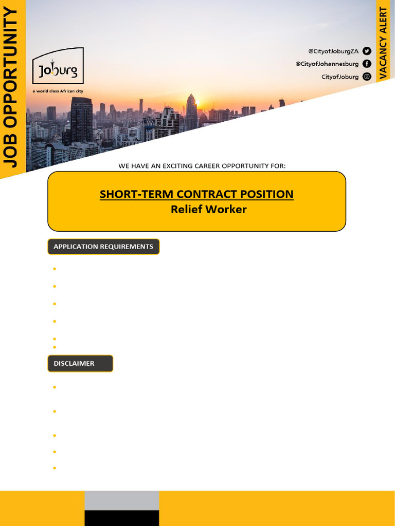 STC 007 2024 Relief Worker Com Dev Final | PDF | Employment | Business