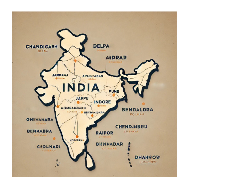 India Map With Locations | PDF