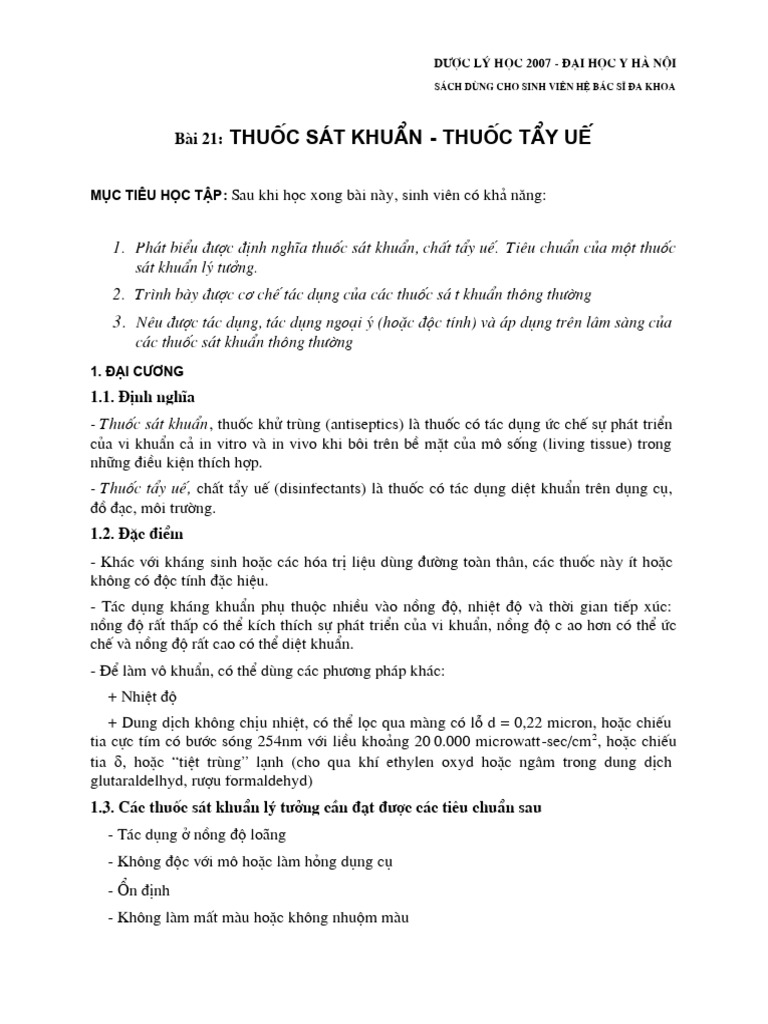 Bai 21 - Thuoc Sat Khuan Va Thuoc Tay Ue | PDF