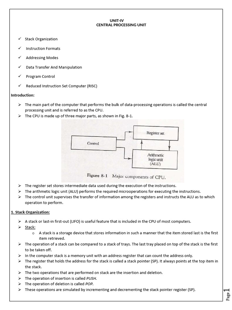 COA Unit 4 5 6 7 | PDF | Input/Output | Central Processing Unit