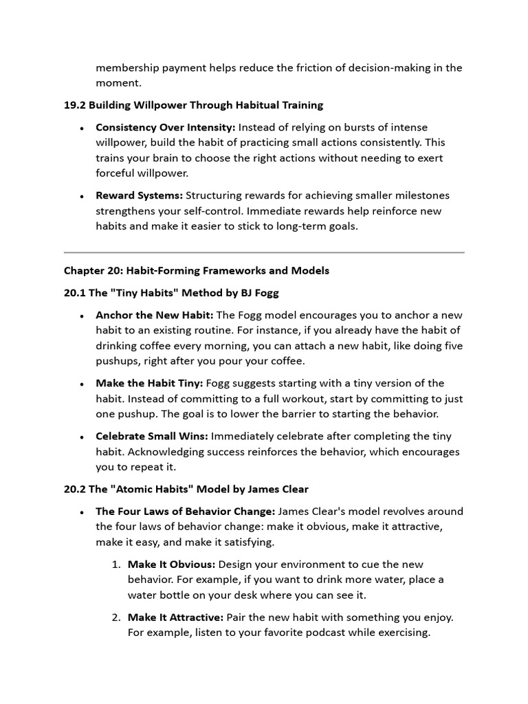 Habit Formation Strategies for Success | PDF