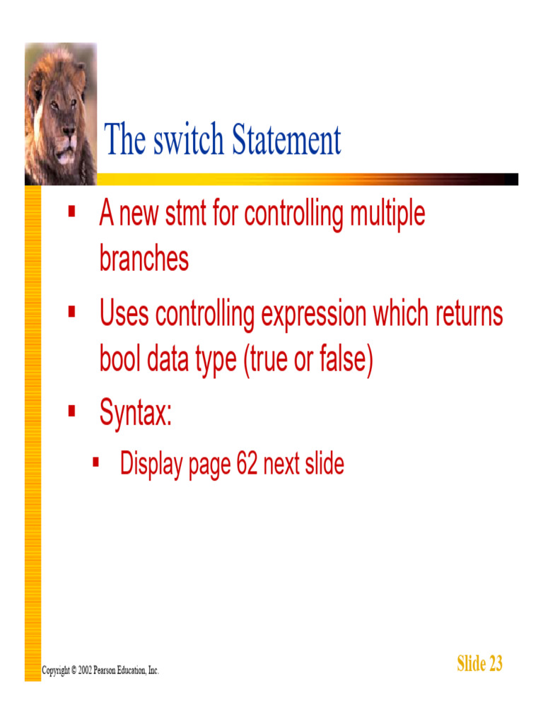 Switch Statement Control Structure | PDF | Computer Programming ...