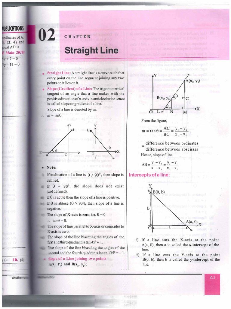 Maths Module 3 | PDF | Slope | Cartesian Coordinate System