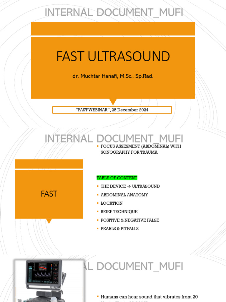 FAST Ultrasound for Abdominal Trauma | PDF | Medical Ultrasound ...