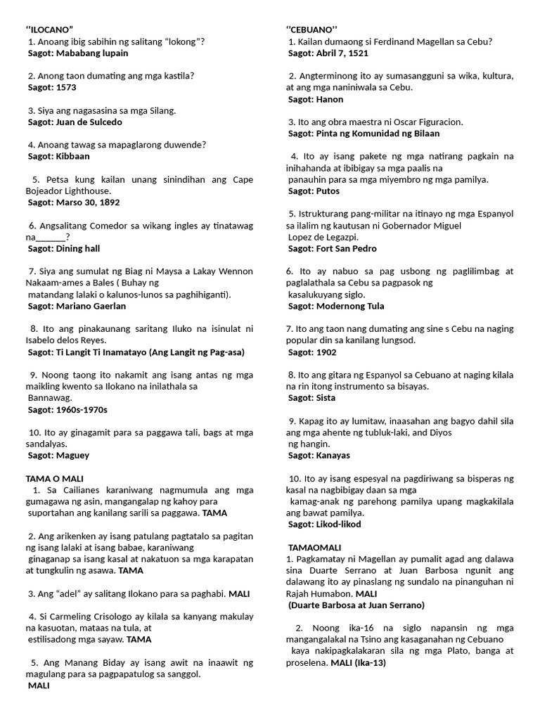 ILOCANO | PDF