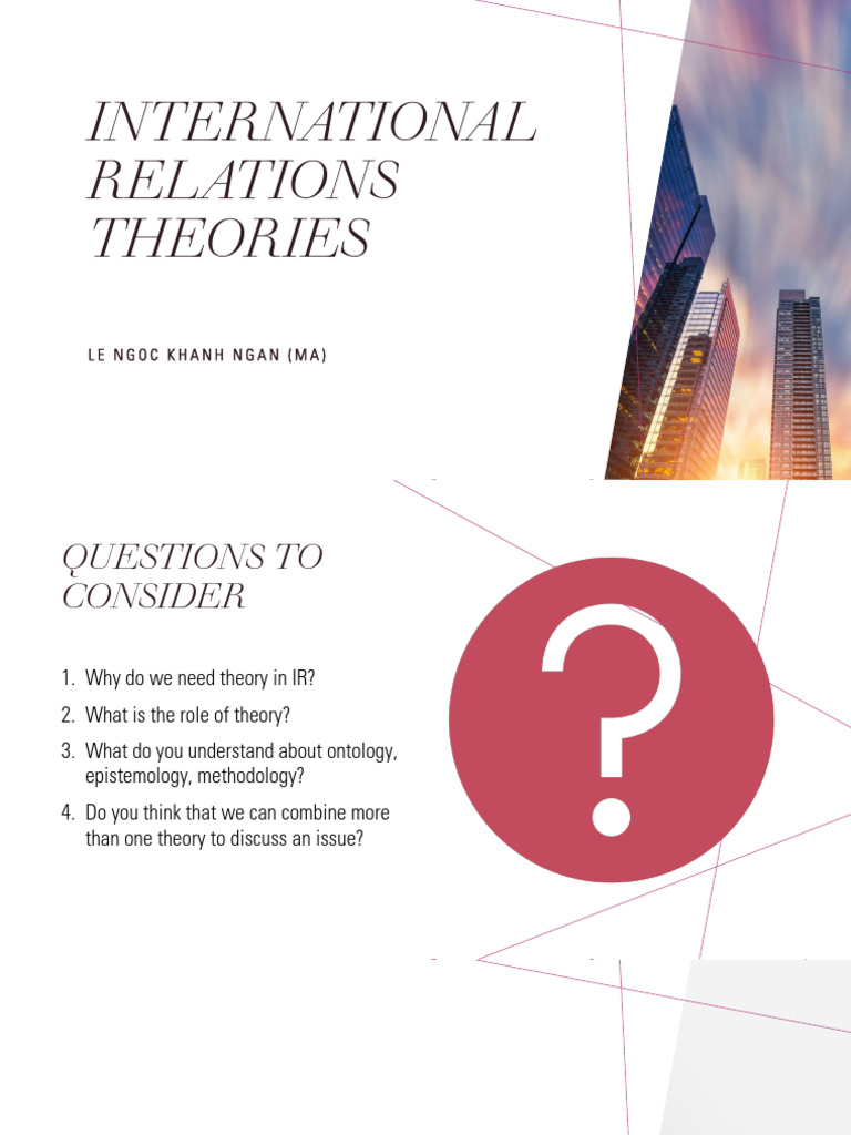 Lecture 1 - Realism | PDF | Hegemony | Theory