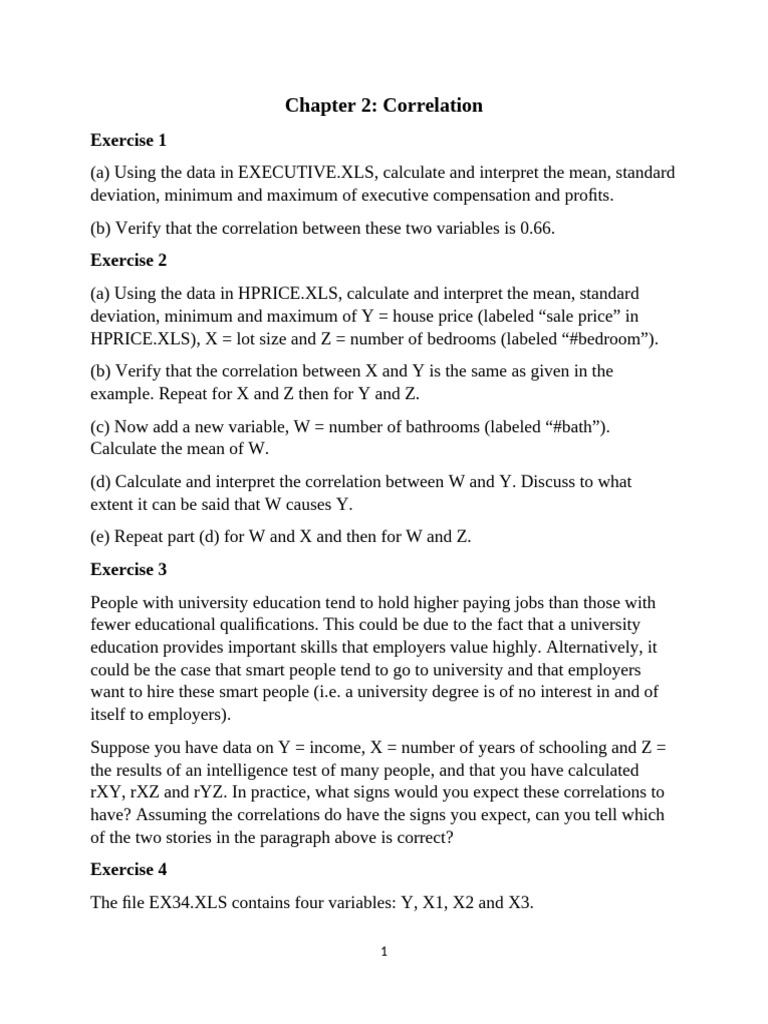 Problem Set - Chapter 2 | PDF