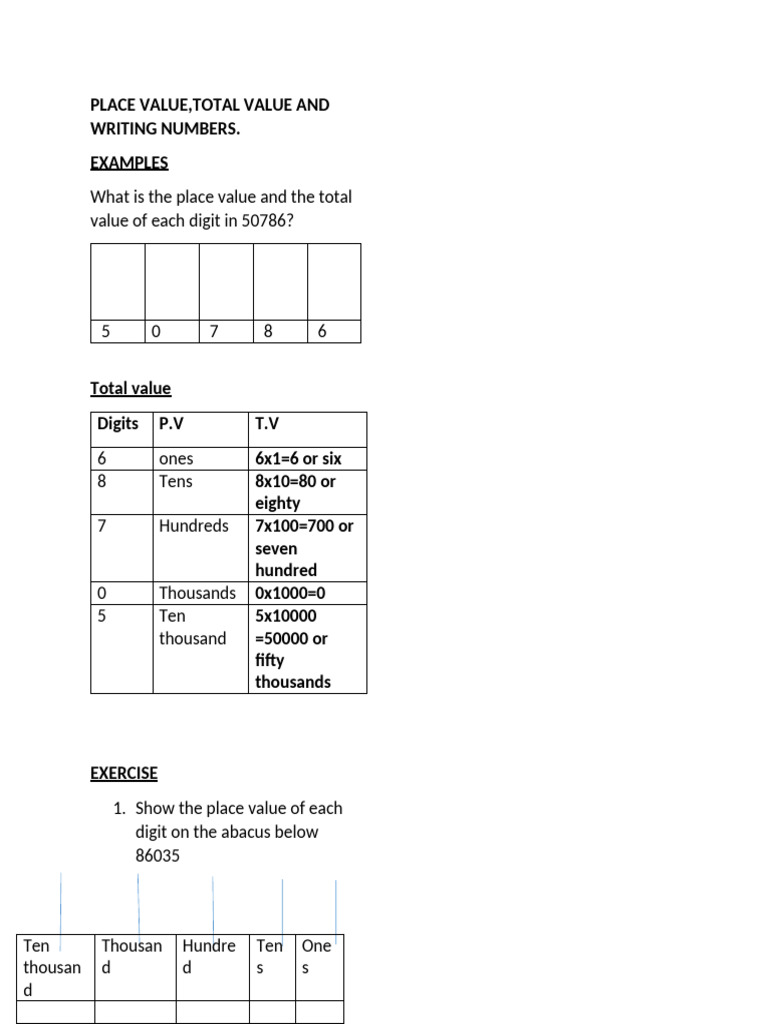 Place Value | PDF