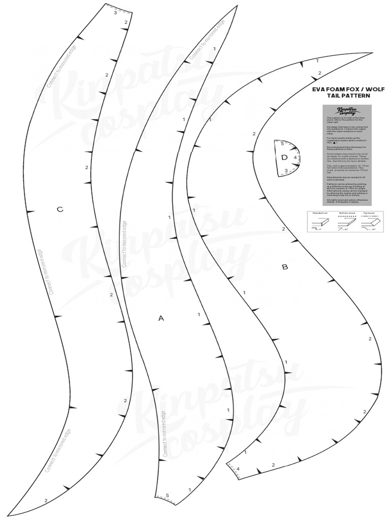 Fox Tail Pattern KinpatsuCosplay Uw4sxq | PDF