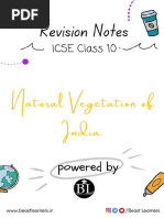 geo - natural vegetation class 10 icse notes | PDF | Forests | Trees