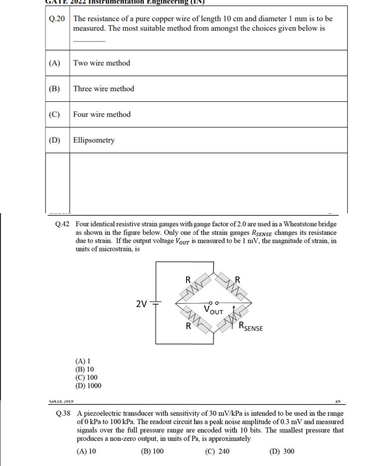 Sensor Gate Pyq | PDF