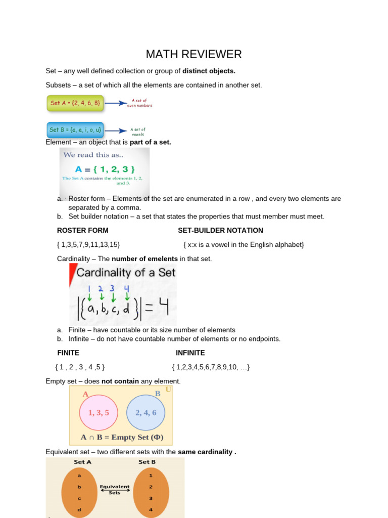 MATH REVIEWER | PDF