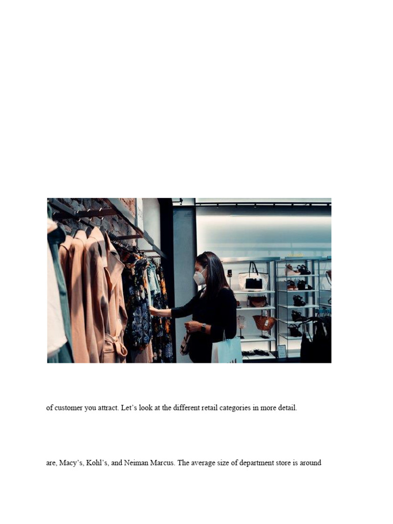introduction fashion retailing and types | PDF | Supermarket | Big Box ...