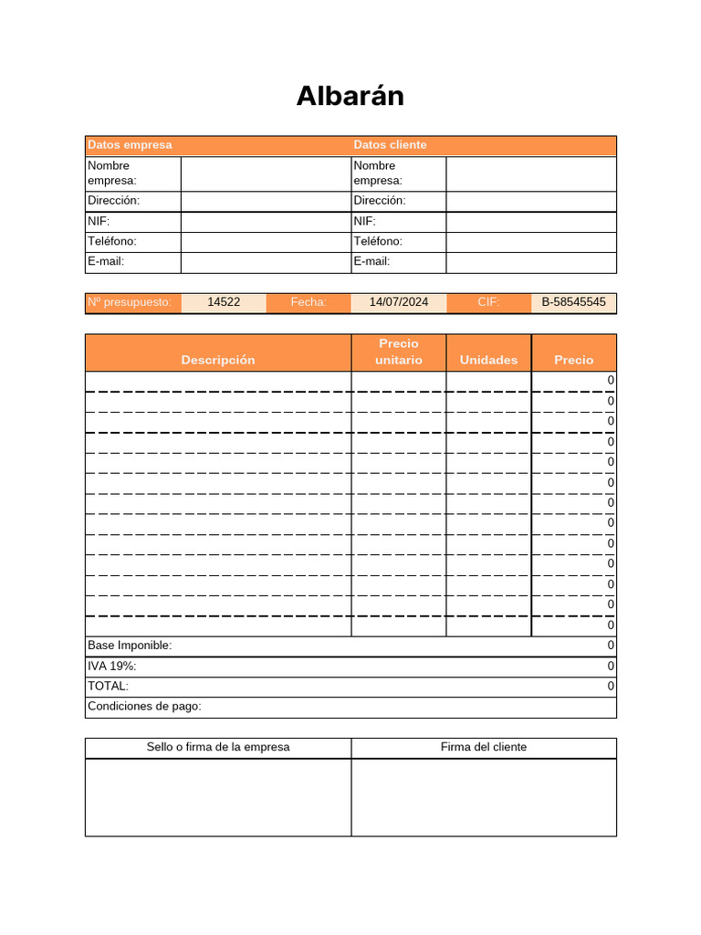 ALBARÁN TODOHOSTELERÍA | PDF