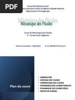 Cours de Mécanique Des Fluides 1 | PDF | Pression | Fluide