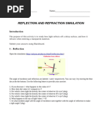 Measuring Light Refraction with Protractor | PDF
