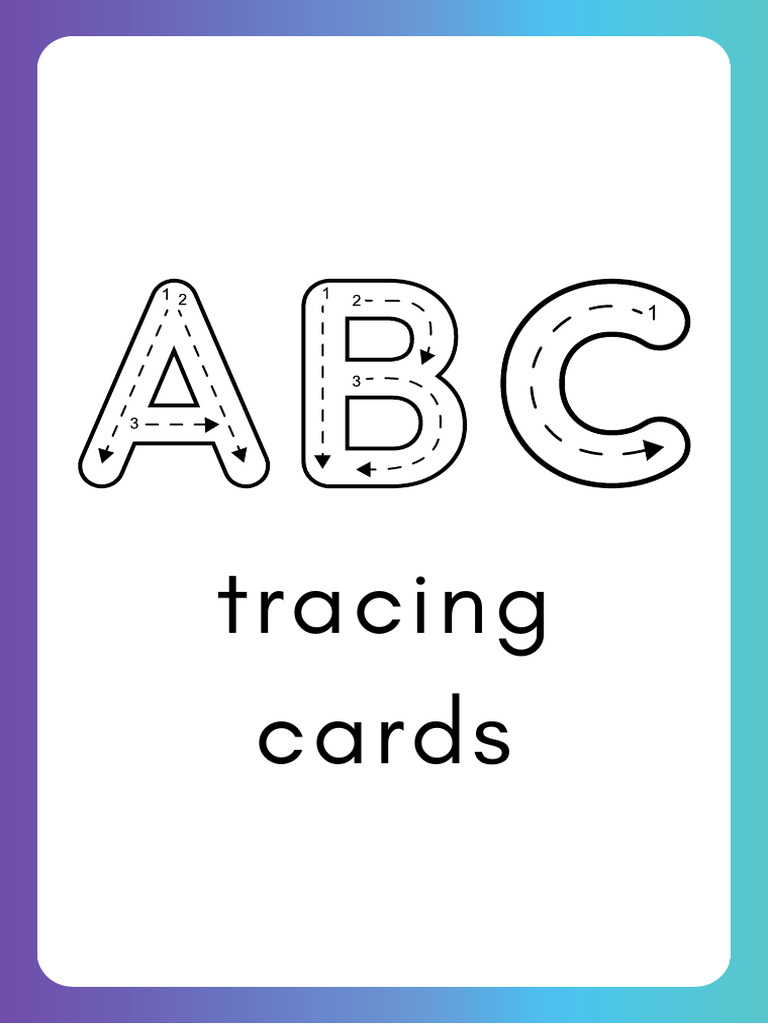 ABC Tracing Cards | PDF