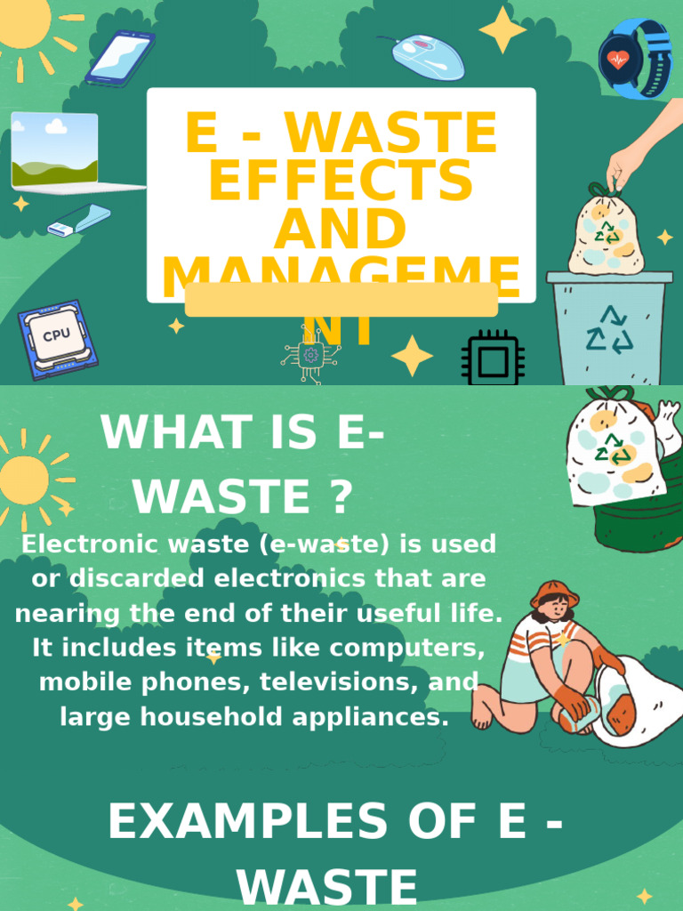 E-Waste: Effects and Management Guide | PDF
