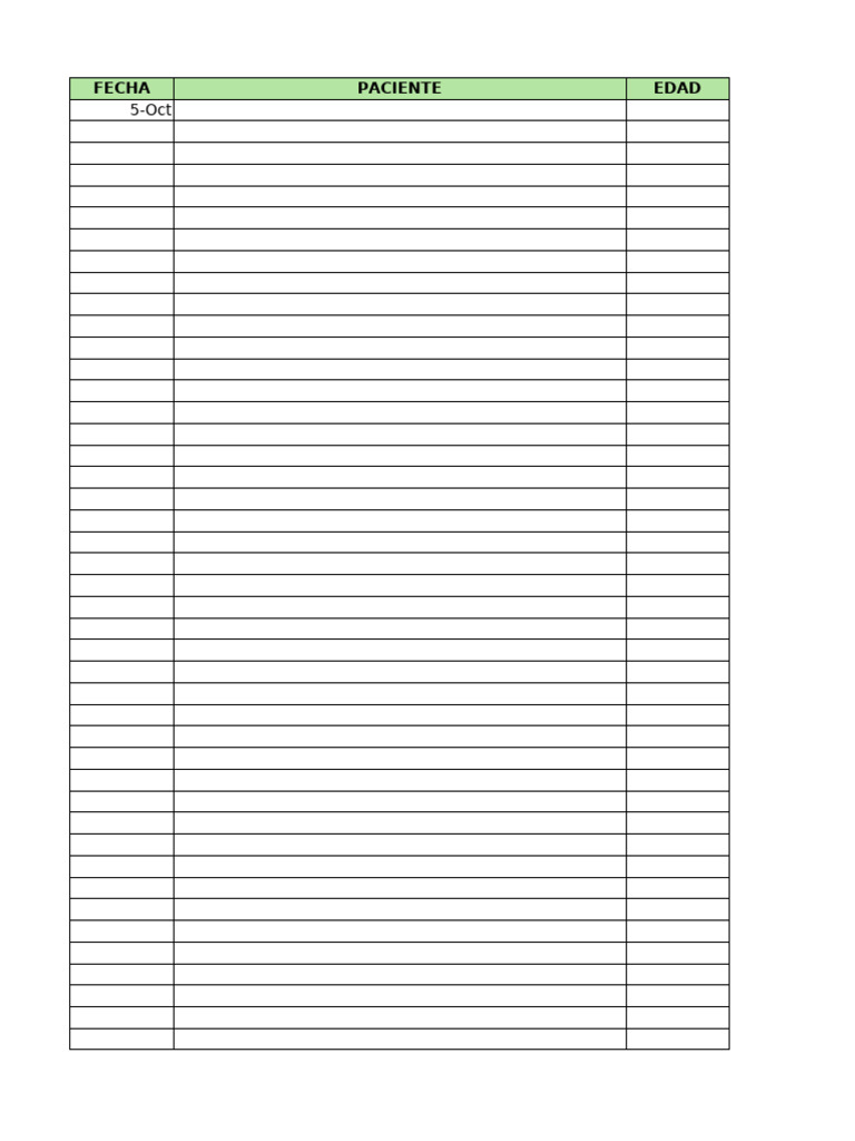 Registro de Pacientes y Resultados Laboratorio Clinico Bellalab | PDF