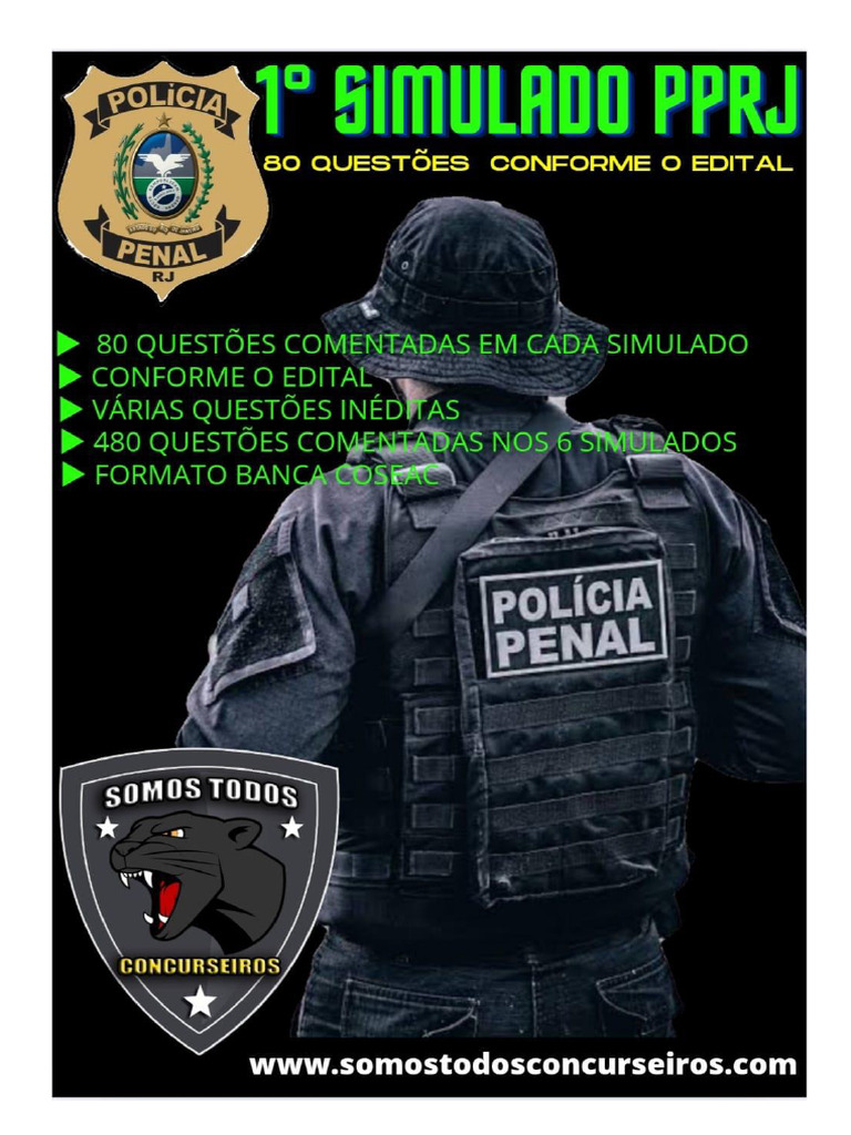 1º SIMULADO PPRJ GABARITO COMENTADO | PDF | Pronome | Substantivo