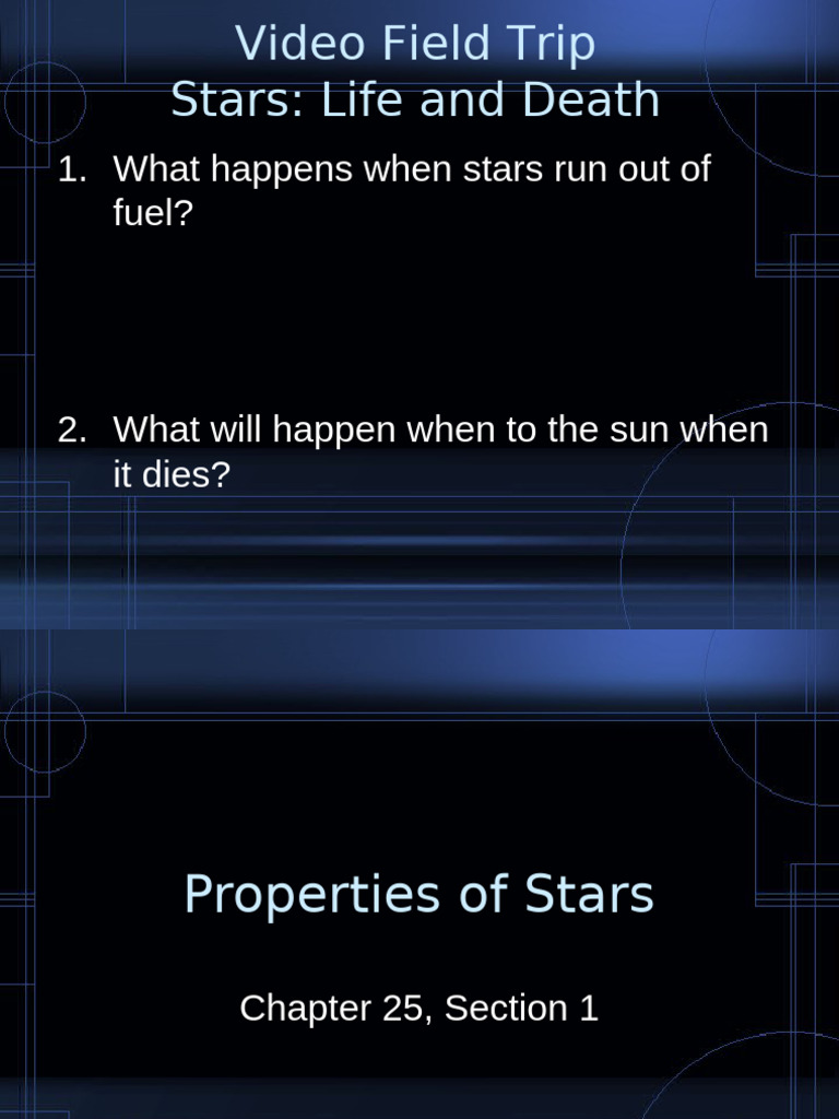 Understanding Stars: Life, Properties, and Distance | PDF | Stars ...