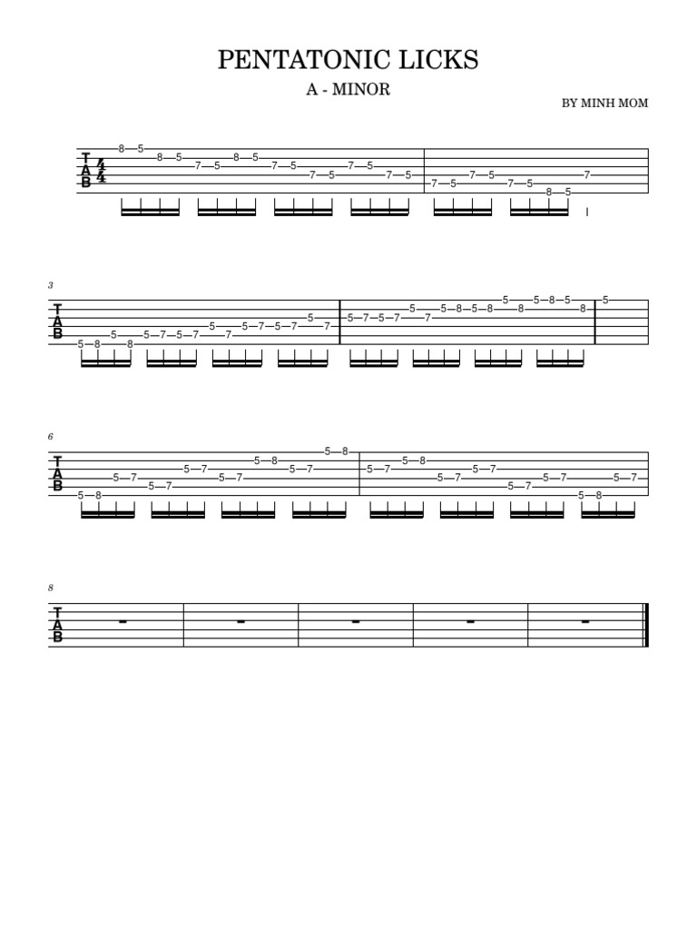 Pentatonic Am | PDF