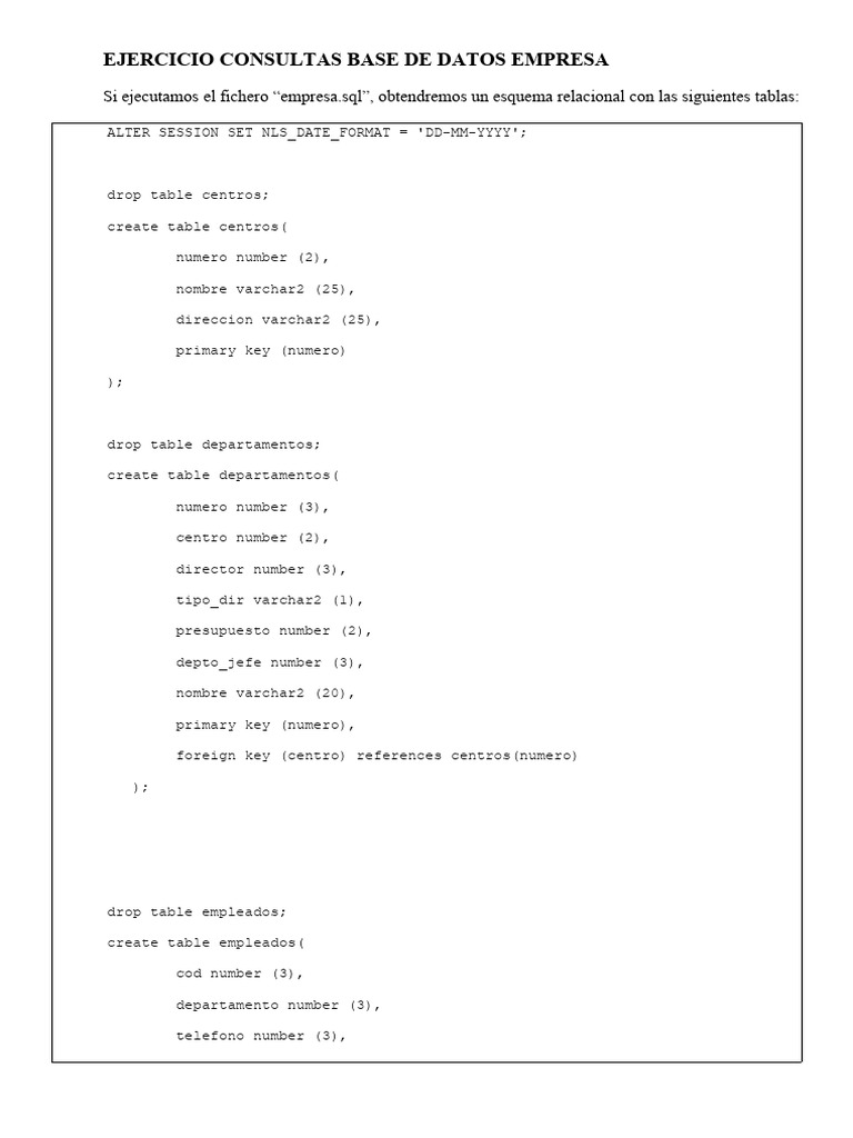 BASE_DE_DATOS_EMPLEADOS | PDF | Datos de computadora | Diseño de software