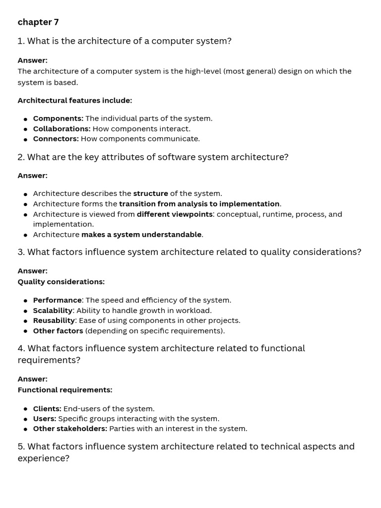 What Is The Architecture of A Computer System | PDF | World Wide Web ...