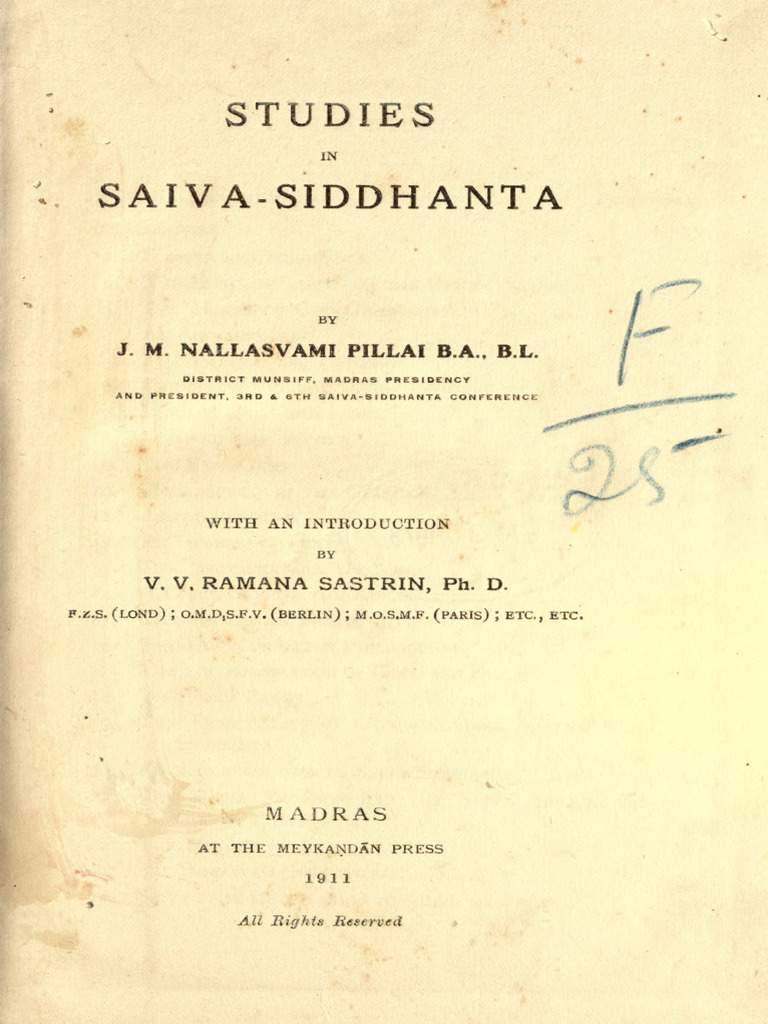Studies in Saiva Siddhanta | PDF | Soul