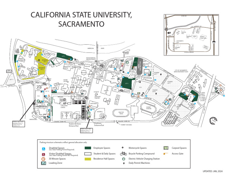 Sacramento State Campus Map Overview | PDF