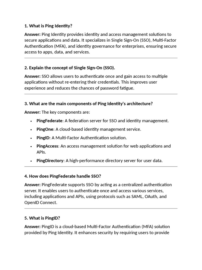 Ping Identity Solutions Overview | PDF | Cloud Computing | Computing