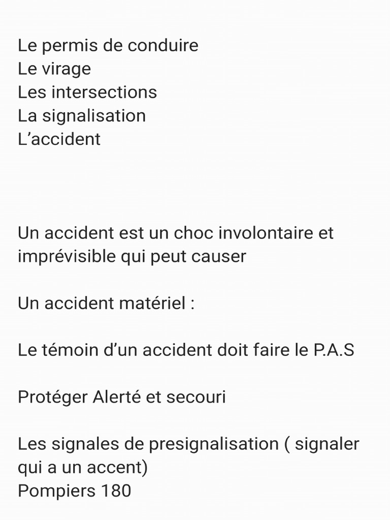 Cour Auto École | PDF