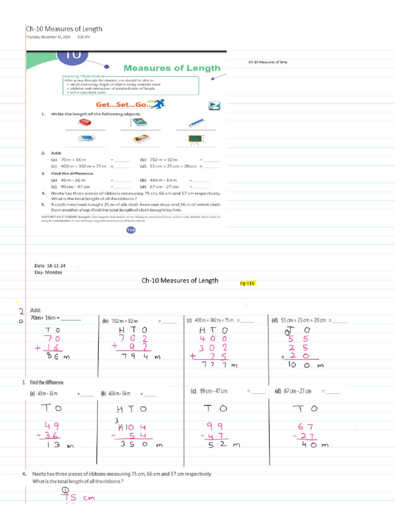 Ch-10 Measurement of Length g3 | PDF