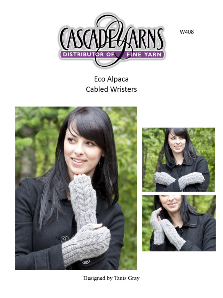 W408 EcoAlpacaCabledWristers | PDF