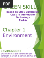 Green Skills Class 9 Notes | PDF | Environmental Degradation | Pollution