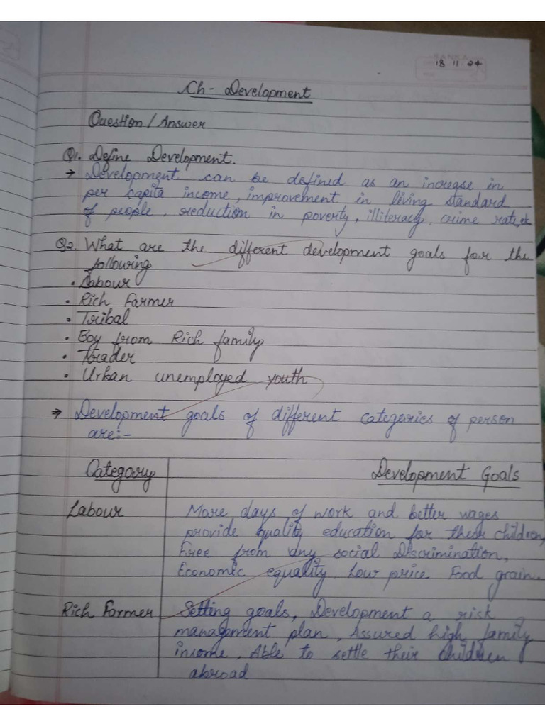 Economics Chapter 1 Class X PDF | PDF