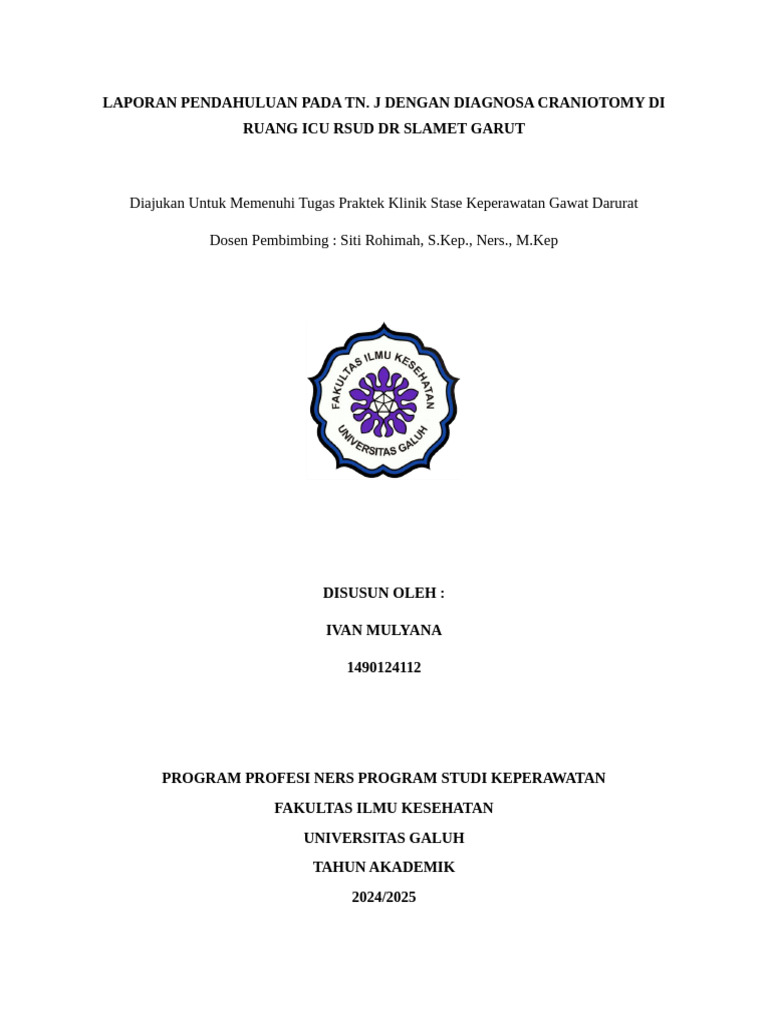 LP Icu Craniotomy | PDF