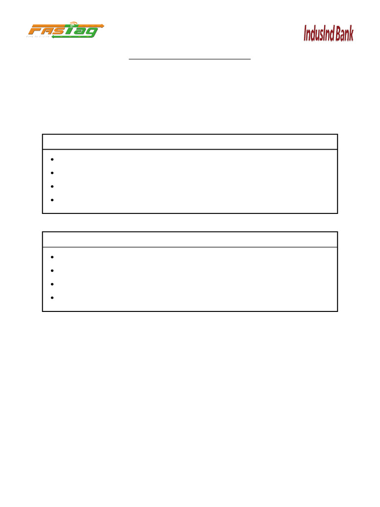 FASTag Fitment Proof Document | PDF