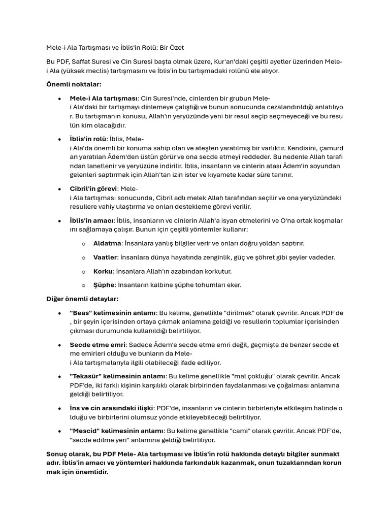 Melei Ala Özet | PDF