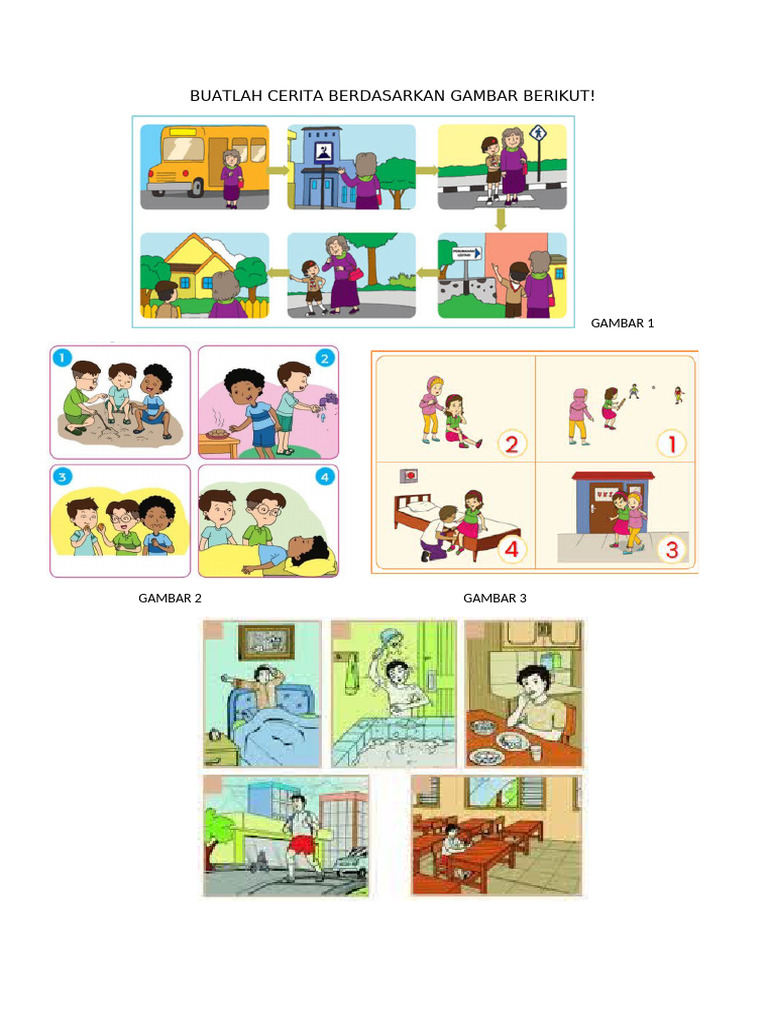 Membuat Cerita Berdasarkan Gambar | PDF
