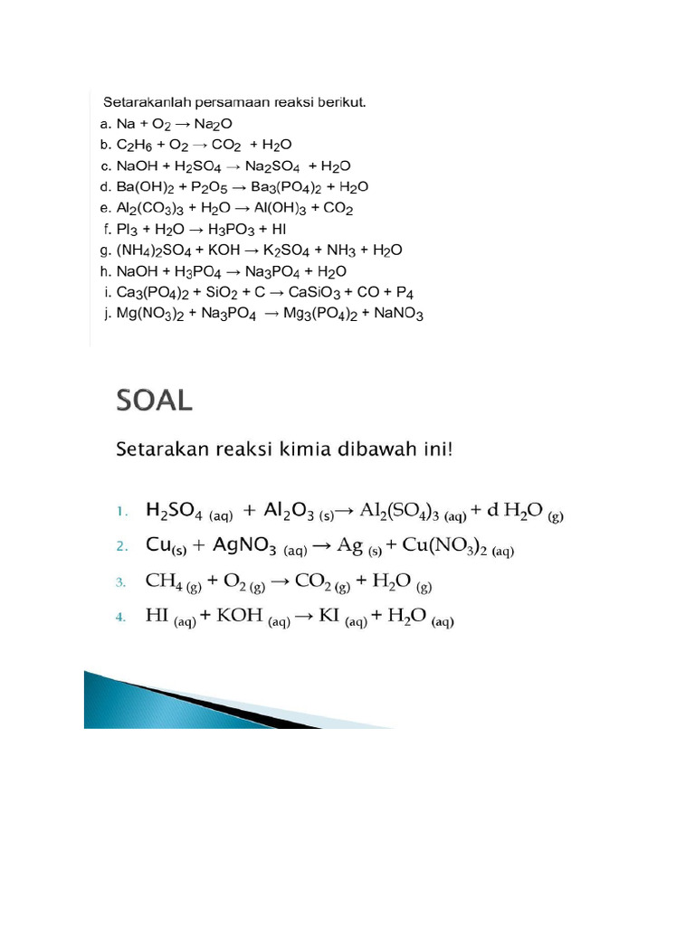 Lat Soal Penyetaraan | PDF