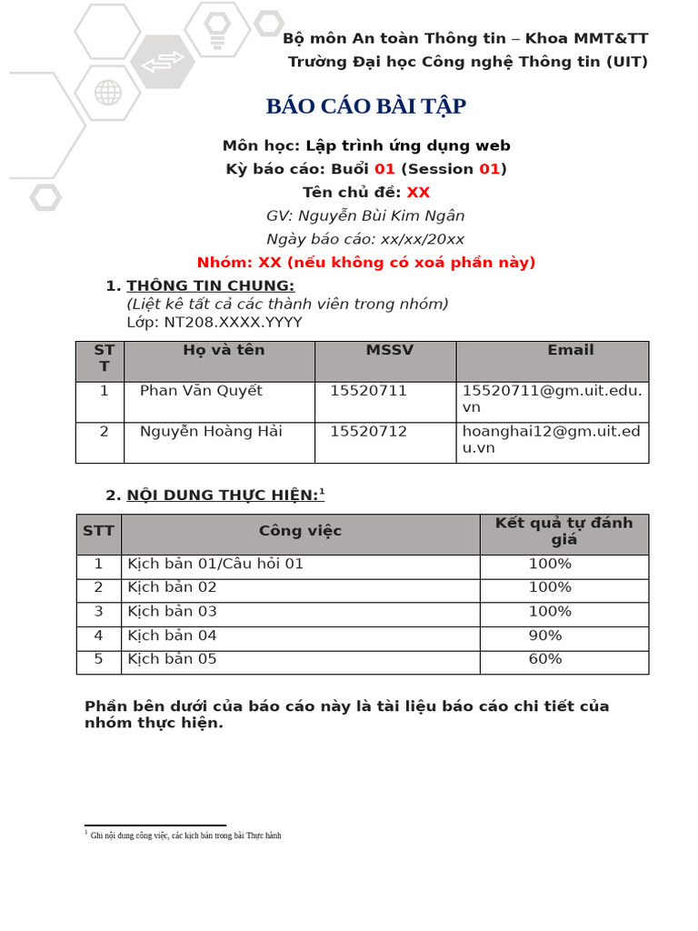 Template Homework Report 2025 | PDF
