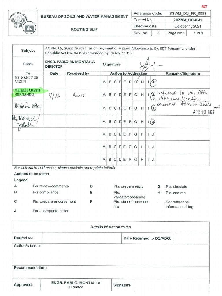 Hazard Allowance - Administrative Order No. 09-Guidelines | PDF