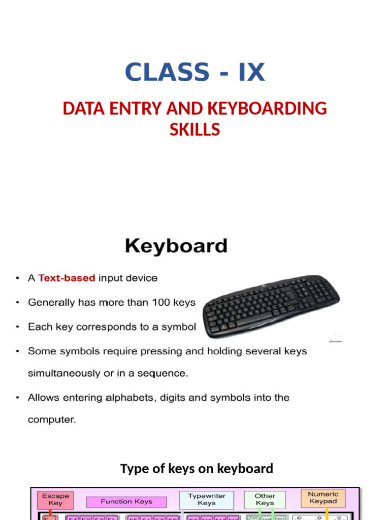 Keyboarding Skills and Lesson Control | PDF | Computer Keyboard | Human ...